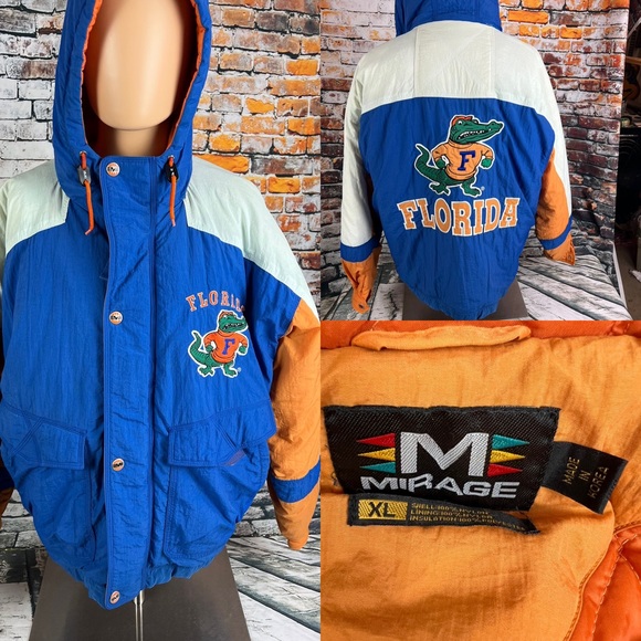 mirage | Jackets & Coats | Vtg 9s Univ Of Florida Gators Puffer Jacket ...